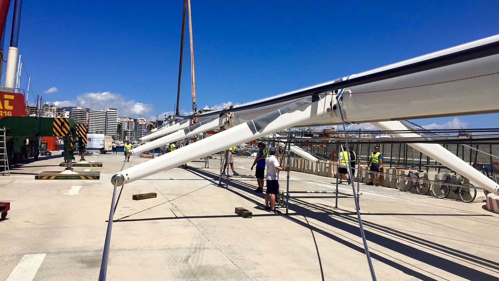 Perini Navi sloop Bayesian begins Mallorca refit